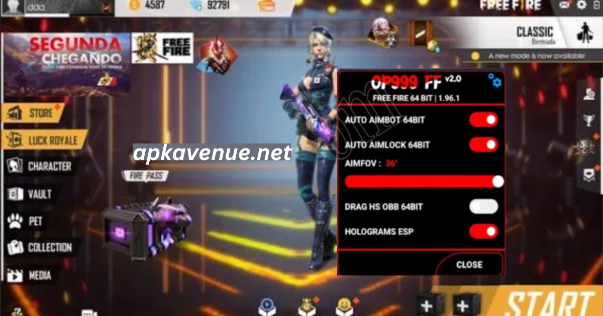 OP999 FF Injector APK v1.103.7 Download Latest For Android